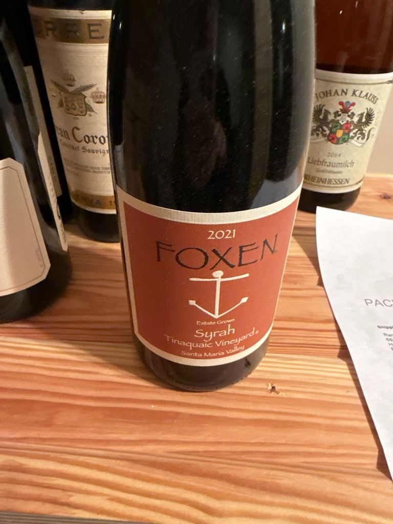 2021 Foxen Pinot Noir Julia's Vineyard, USA, California, Central Coast ...