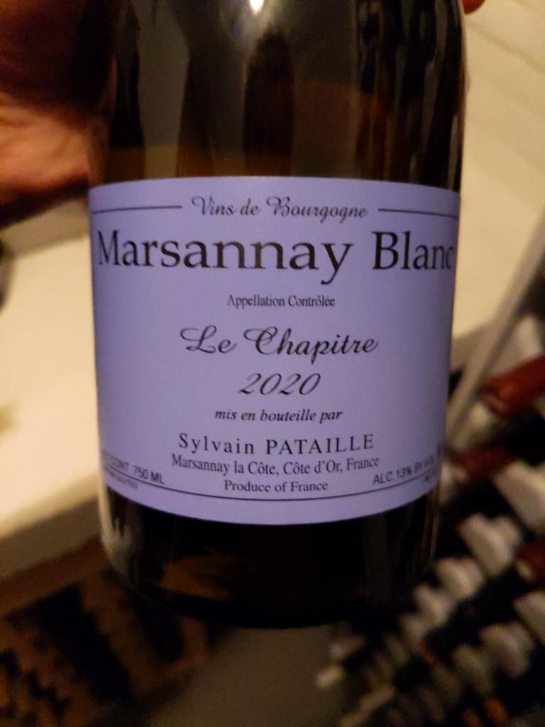 2021 Domaine Sylvain Pataille Marsannay Le Chapitre Blanc, France ...