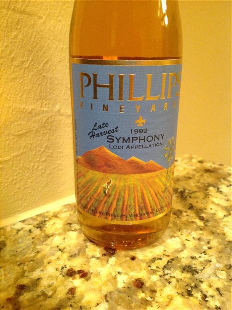 1999 Phillips Winery Late Harvest Symphony, USA, California, Central ...