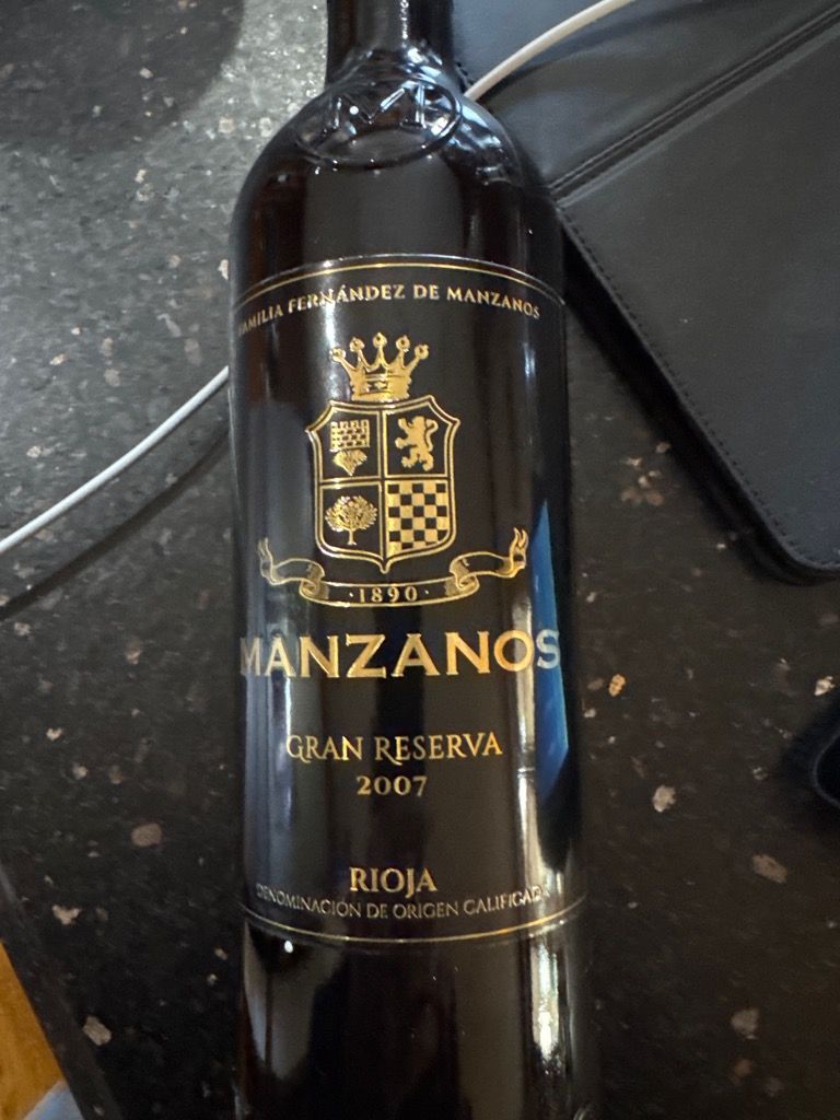 2007 Bodegas Manzanos Rioja Gran Reserva, Spain, La Rioja, Rioja ...