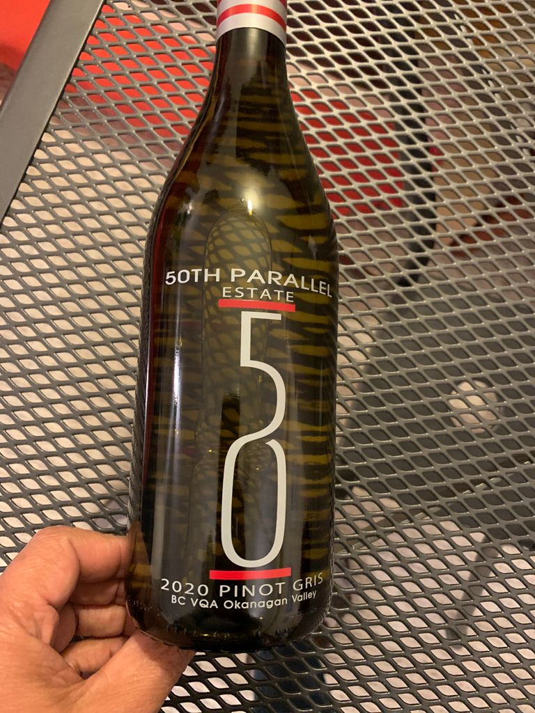 2021 50th Parallel Estate Pinot Gris, Canada, British Columbia ...