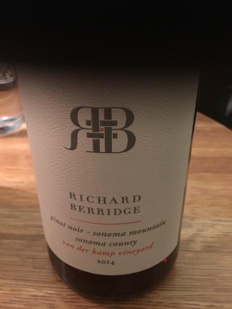 2007 Richard Berridge Pinot Noir Van der Kamp Vineyard, USA, California ...