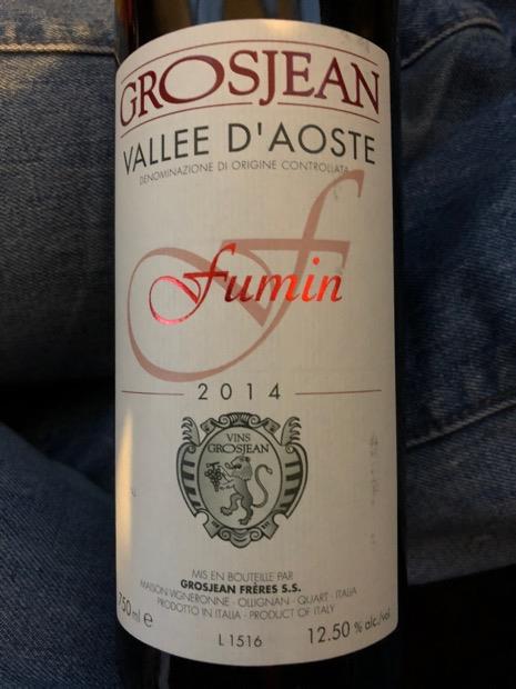 2013 Grosjean Fumin Valle d'Aosta, Italy, Valle d'Aosta - CellarTracker
