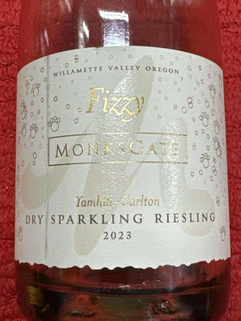 2023 Monksgate Riesling Fizzy, USA, Oregon, Willamette Valley, Yamhill ...