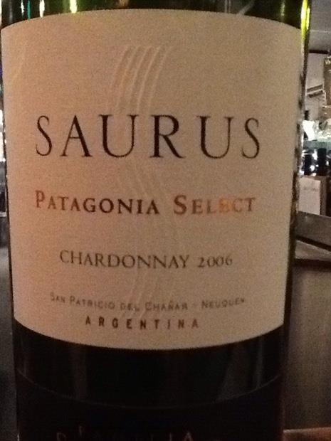2008 Bodega Familia Schroeder Chardonnay Saurus Patagonia Select ...