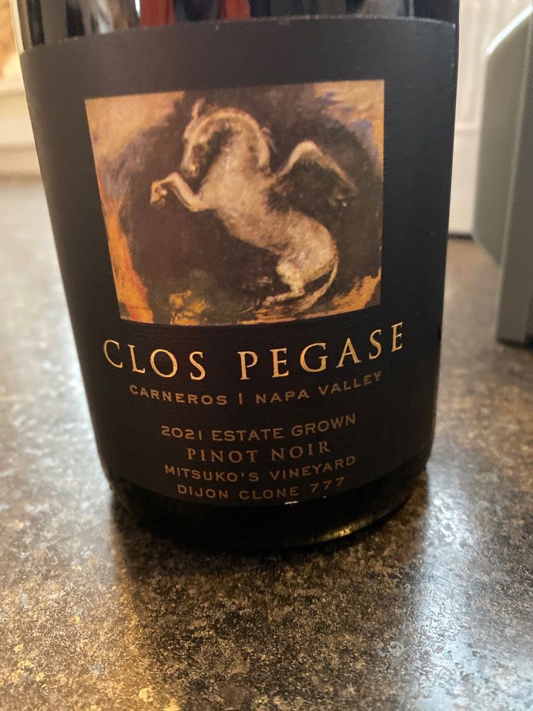 2021 Clos Pegase Pinot Noir Dijon Clone 777 Mitsuko's Vineyard, USA ...