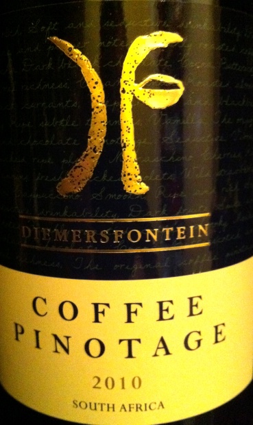 2009 Diemersfontein Pinotage Coffee, South Africa, Coastal Region ...