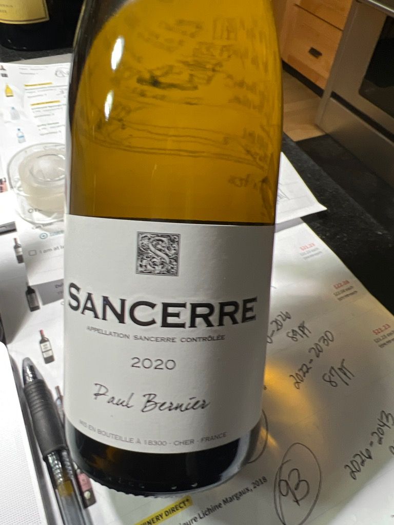 2019 Paul Bernier Sancerre Calcaire, France, Loire Valley, Upper Loire ...