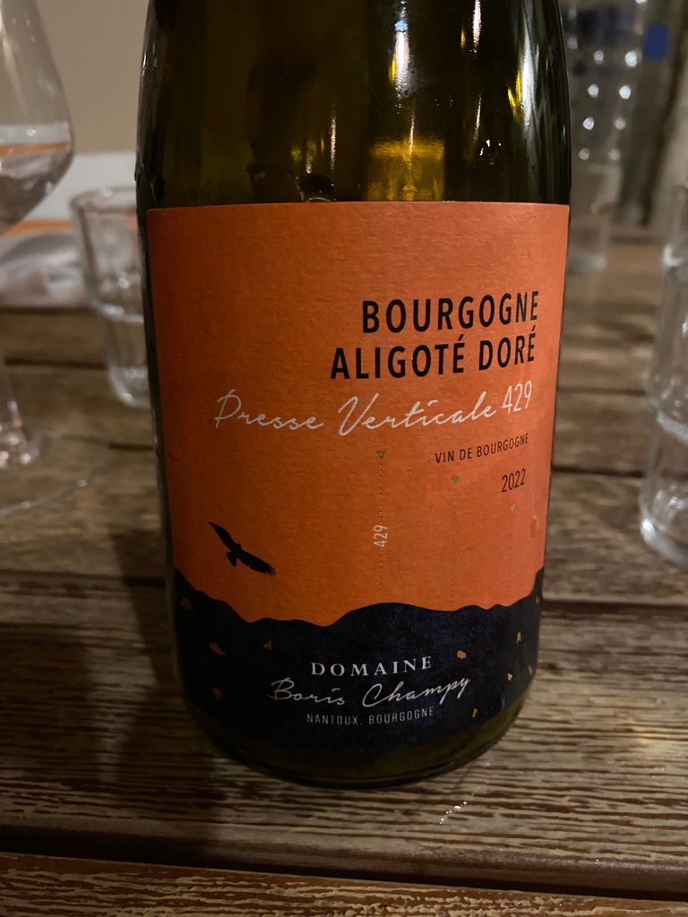 2022 Boris Champy Bourgogne-Aligoté Doré Presse Verticale 429, France ...
