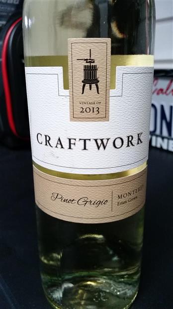 2012 Craftwork Pinot Grigio Estate Grown, USA, California, Central ...