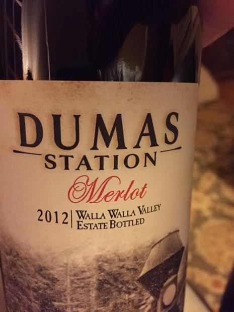 2012 Dumas Station Merlot Estate, USA, Washington, Columbia Valley ...