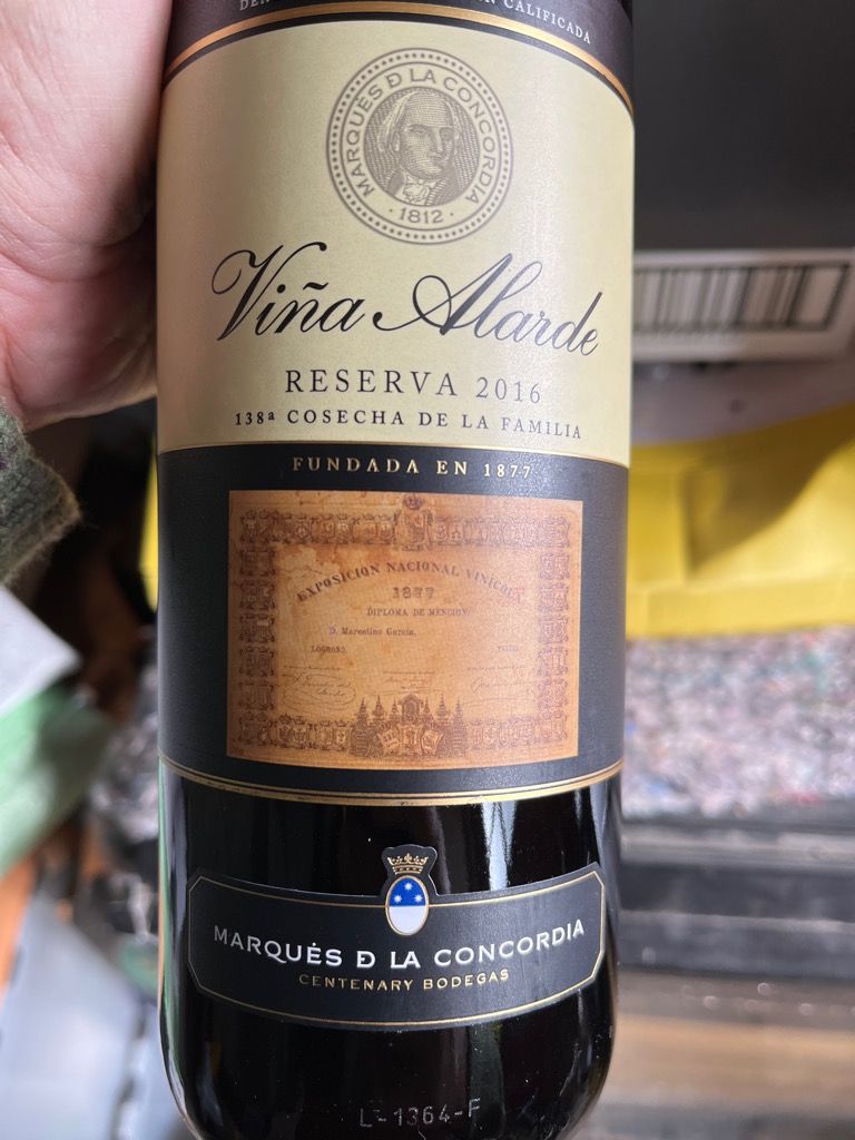 2019 Marqués de la Concordia Rioja Viña Alarde Reserva, Spain, La Rioja ...