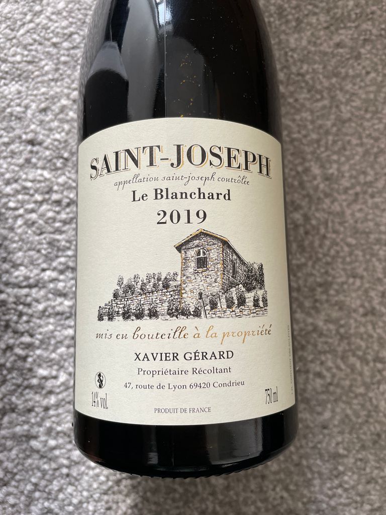 2019 Xavier Gerard St. Joseph Le Blanchard, France, Rhône, Northern ...