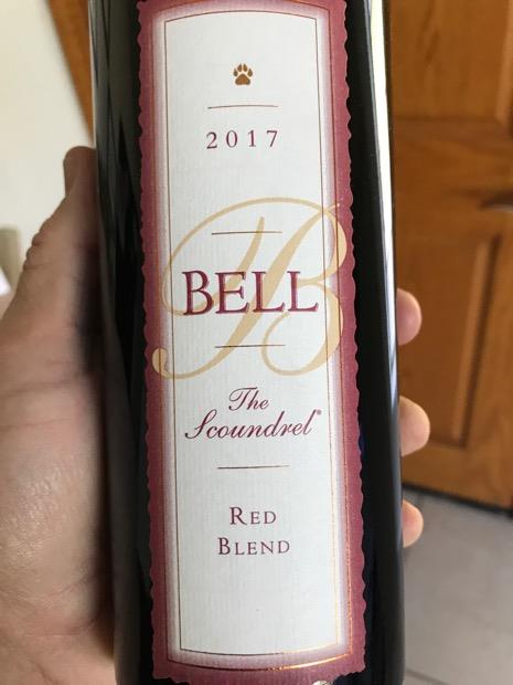 2017 Bell Wine Cellars The Scoundrel, USA, California, Napa Valley ...