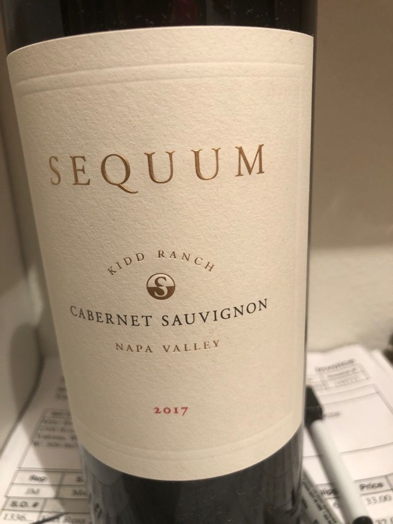 2017 Sequum Cabernet Sauvignon Kidd Ranch, USA, California, Napa Valley ...
