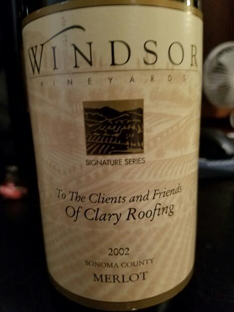 2004 Windsor Vineyards Merlot Inscription Signature Reserve, USA ...