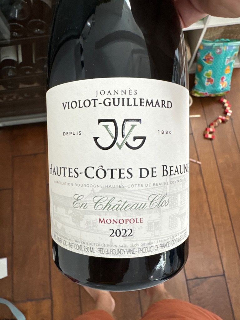 2023 Joannès Violot-Guillemard Bourgogne Hautes-Côtes de Beaune En ...