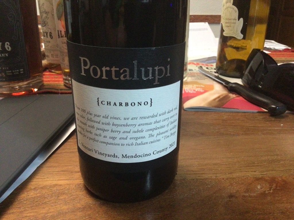 2021 Portalupi Charbono L. Venturi Vineyards, USA, California, North ...