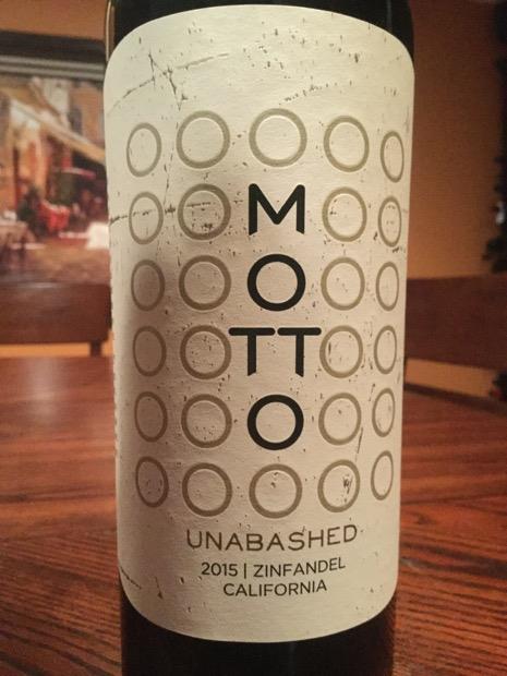 2015 Motto Wines Zinfandel Unabashed, USA, California - CellarTracker