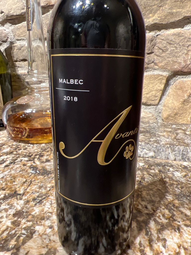 2018 Avanti Winery Malbec, USA, Colorado, Grand Valley - CellarTracker