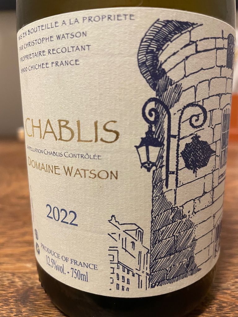 2022 Domaine Watson Chablis en Vaudécorce, France, Burgundy, Chablis ...