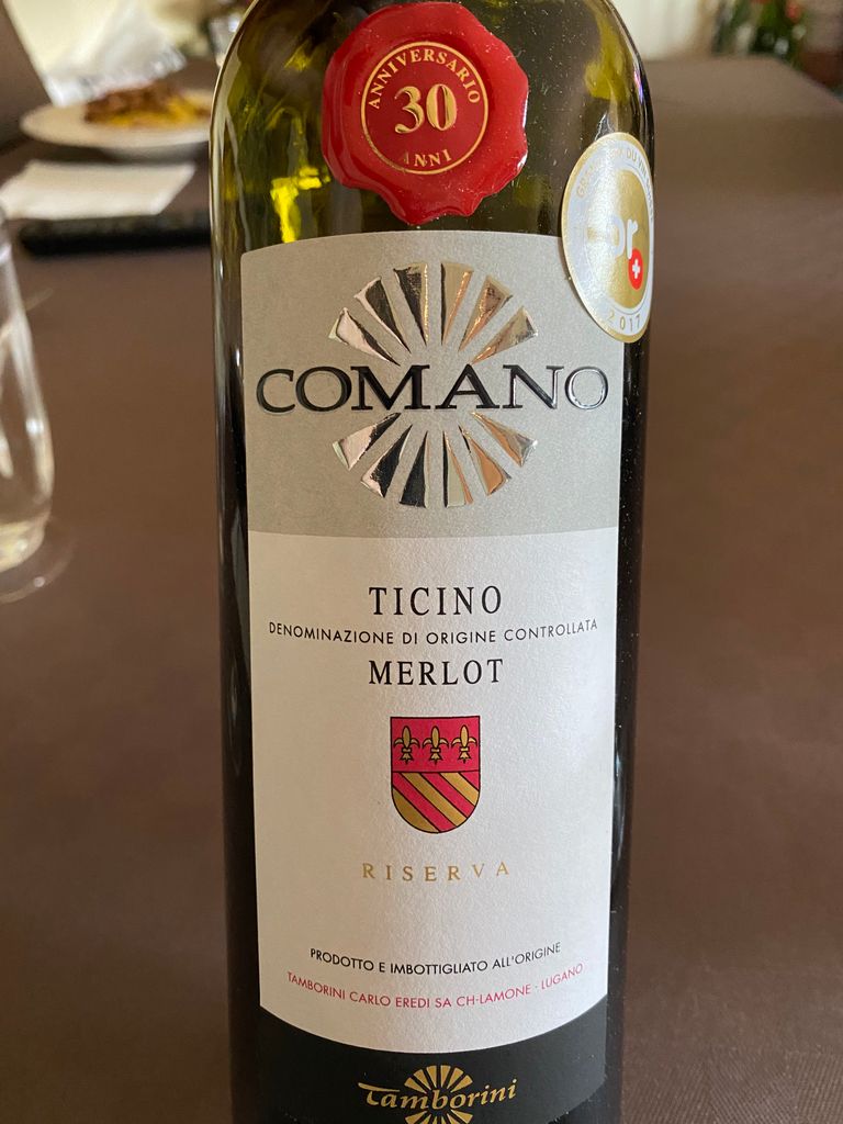 2017 Tamborini Merlot Comano, Switzerland, Ticino, Lugano - CellarTracker