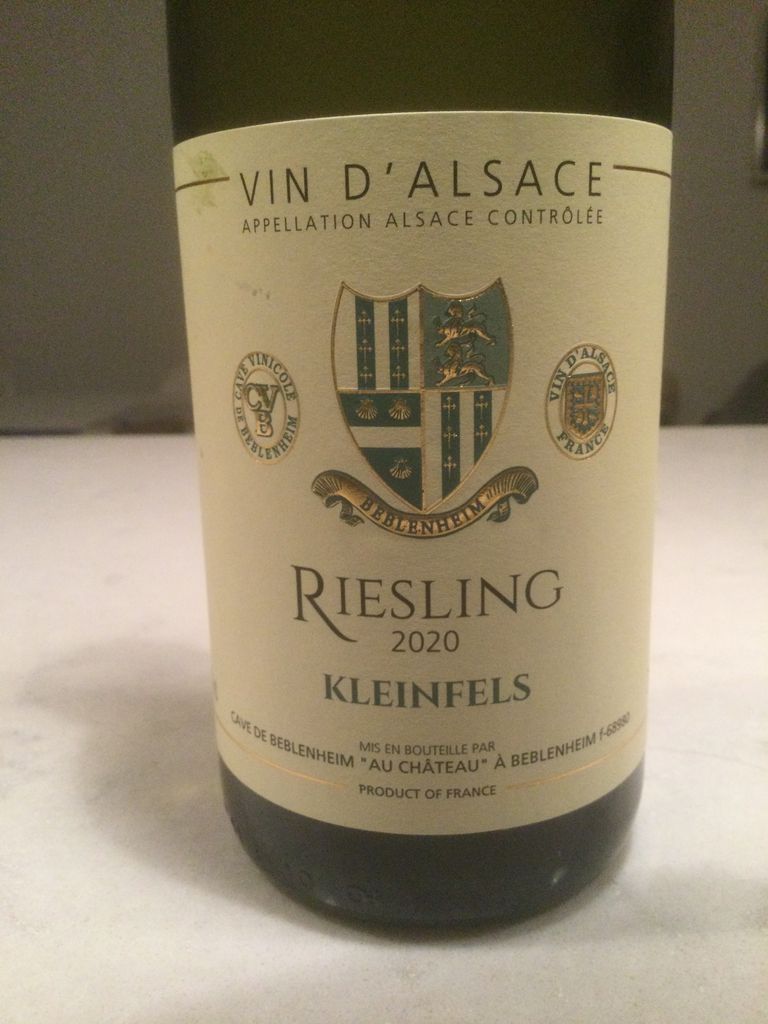 2021 Cave De Beblenheim Riesling Kleinfels, France, Alsace - CellarTracker