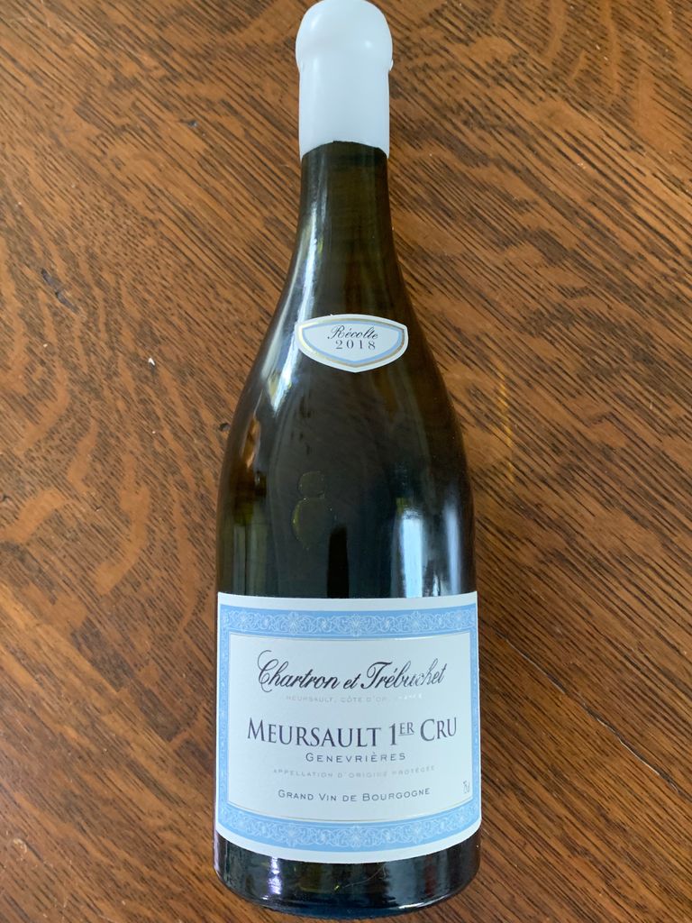2018 Chartron et Trébuchet Meursault 1er Cru Les Genevrières, France ...