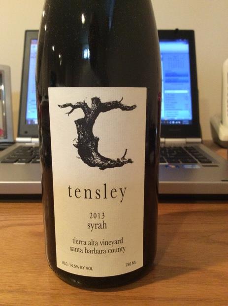 2013 Tensley Syrah Tierra Alta Vineyard, USA, California, Central Coast ...