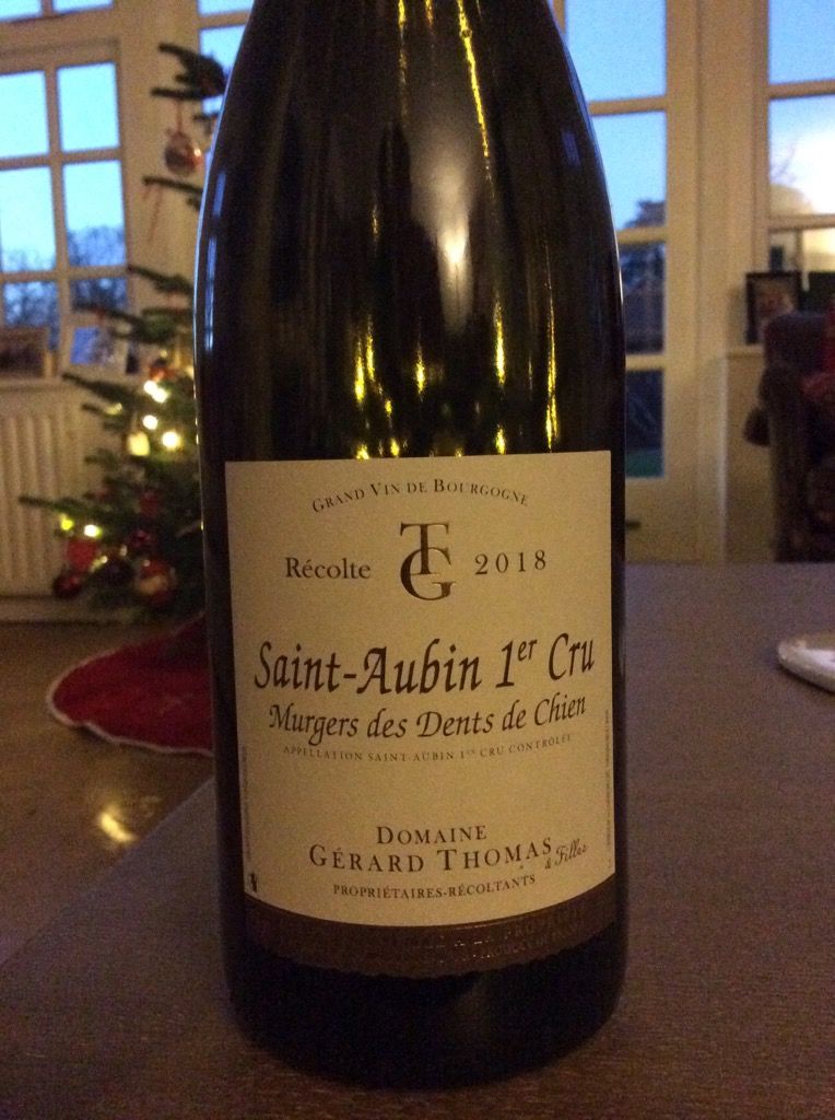 2018 Gerard Thomas Saint-Aubin 1er Cru Les Murgers des Dents de Chien ...
