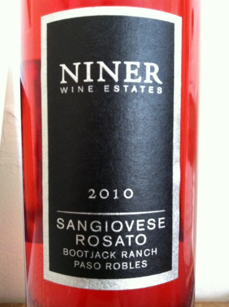 2010 Niner Wine Estates Sangiovese Rosato Bootjack Ranch, USA ...