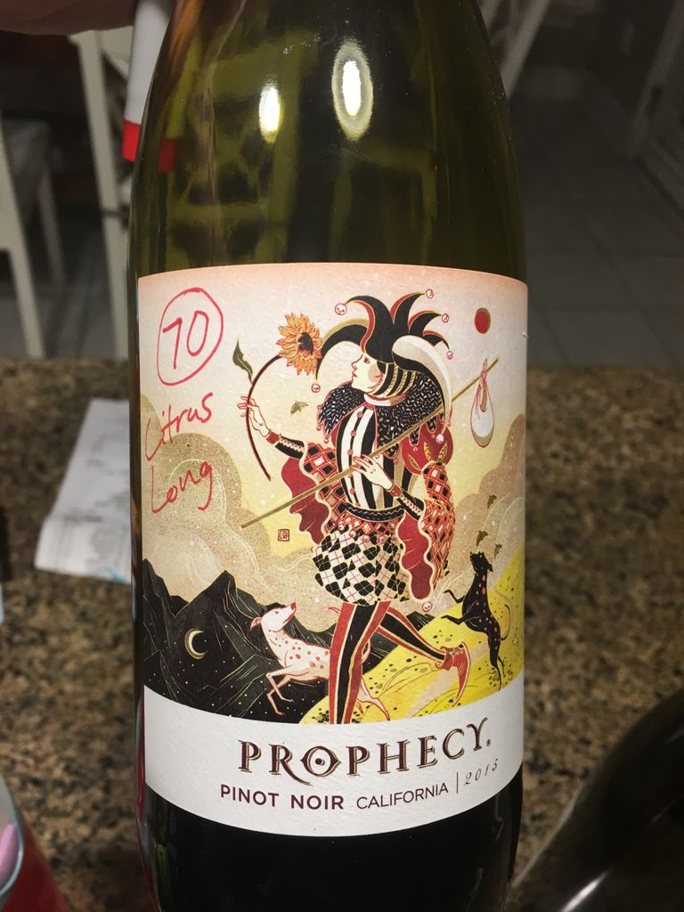 2015 Prophecy Wines Pinot Noir, USA, California - CellarTracker