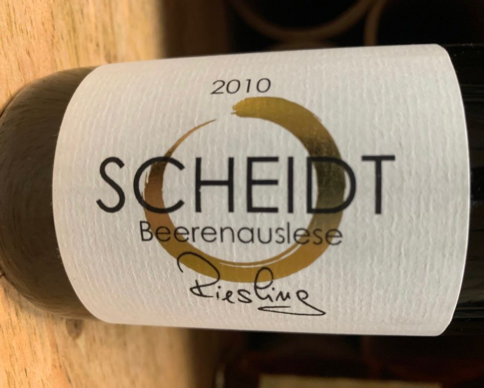 2010 Peter Lauer Scheidt Riesling Beerenauslese, Germany, Mosel Saar ...