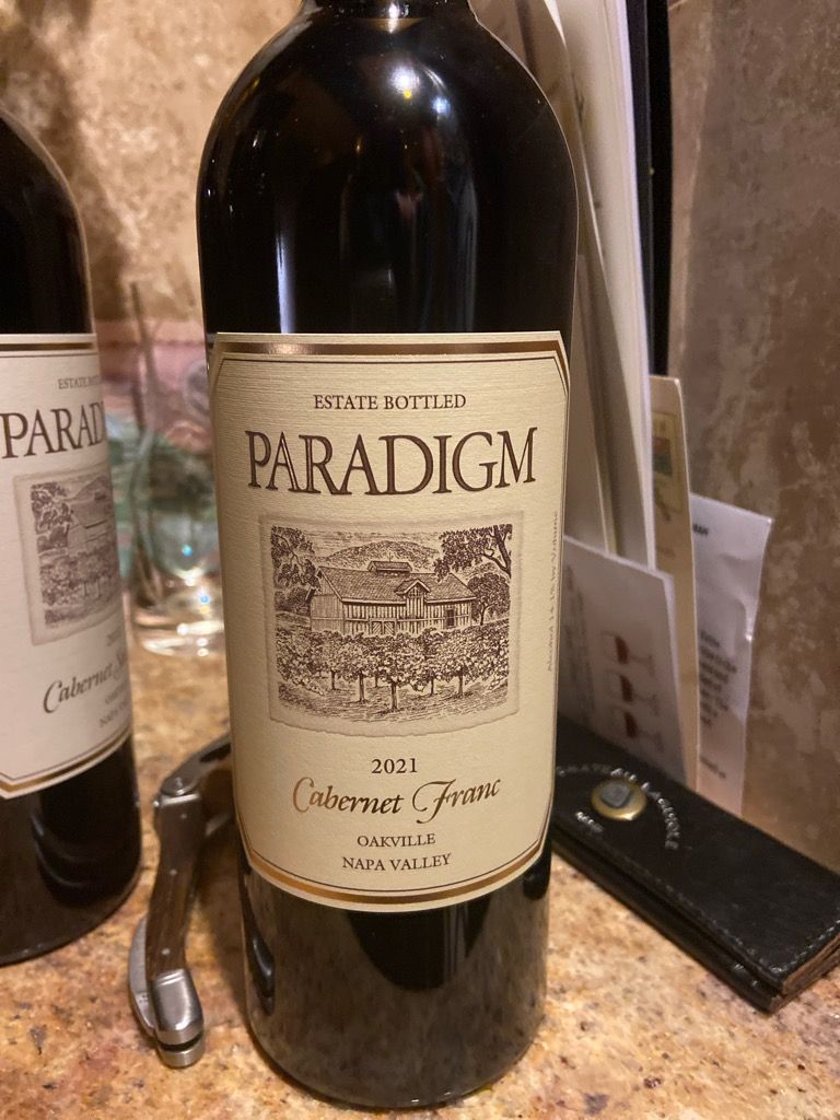2021 Paradigm Cabernet Franc, USA, California, Napa Valley, Oakville ...