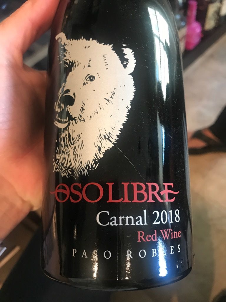 2018 Oso Libre Carnal GSM, USA, California, Central Coast, Paso Robles ...