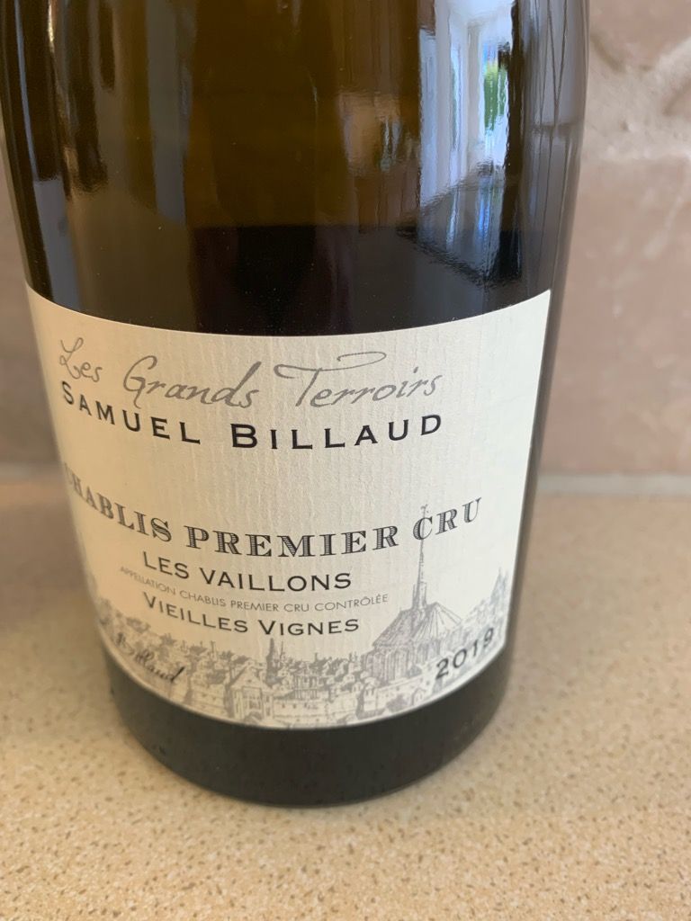 2019 Samuel Billaud Chablis 1er Cru Vaillons Vieilles Vignes, France ...