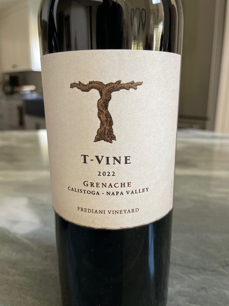 2022 T-Vine Cellars Grenache Frediani Vineyard, USA, California, Napa ...