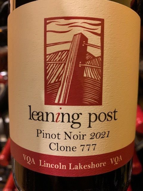 2021 Leaning Post Wines Pinot Noir Clone 777, Canada, Ontario, Niagara ...