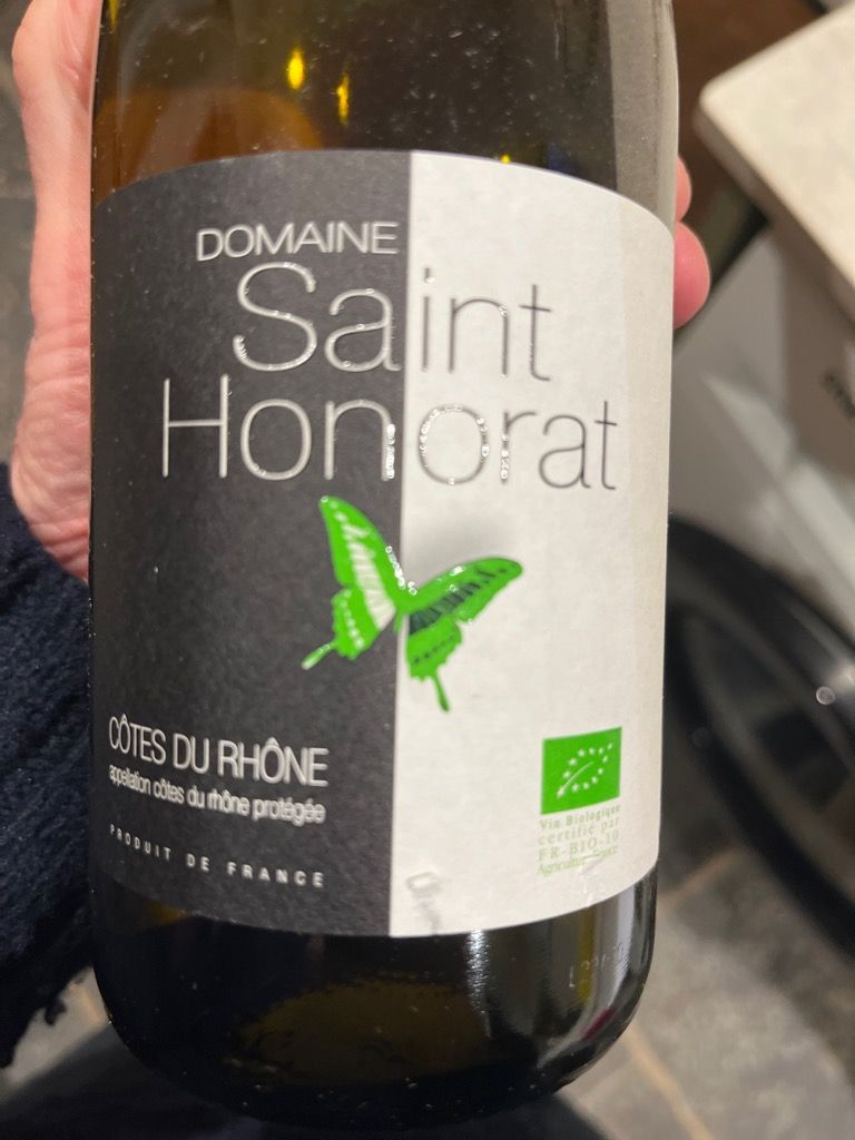 2020 Domaine Saint Honorat Côtes du Rhône Blanc, France, Rhône ...