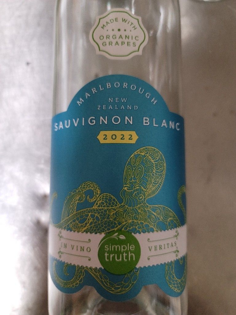 2022 Simple Truth Organic Wines Sauvignon Blanc, New Zealand, South ...