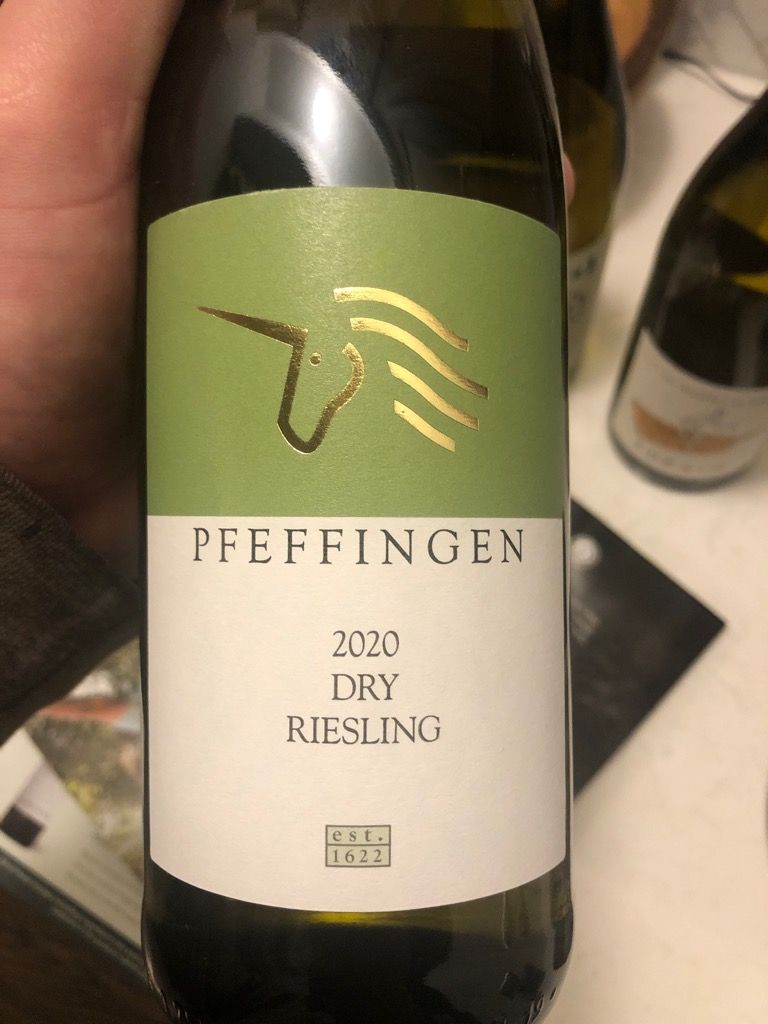 2019 Weingut Pfeffingen Riesling "EY mal 1" trocken, Germany, Pfalz - CellarTracker
