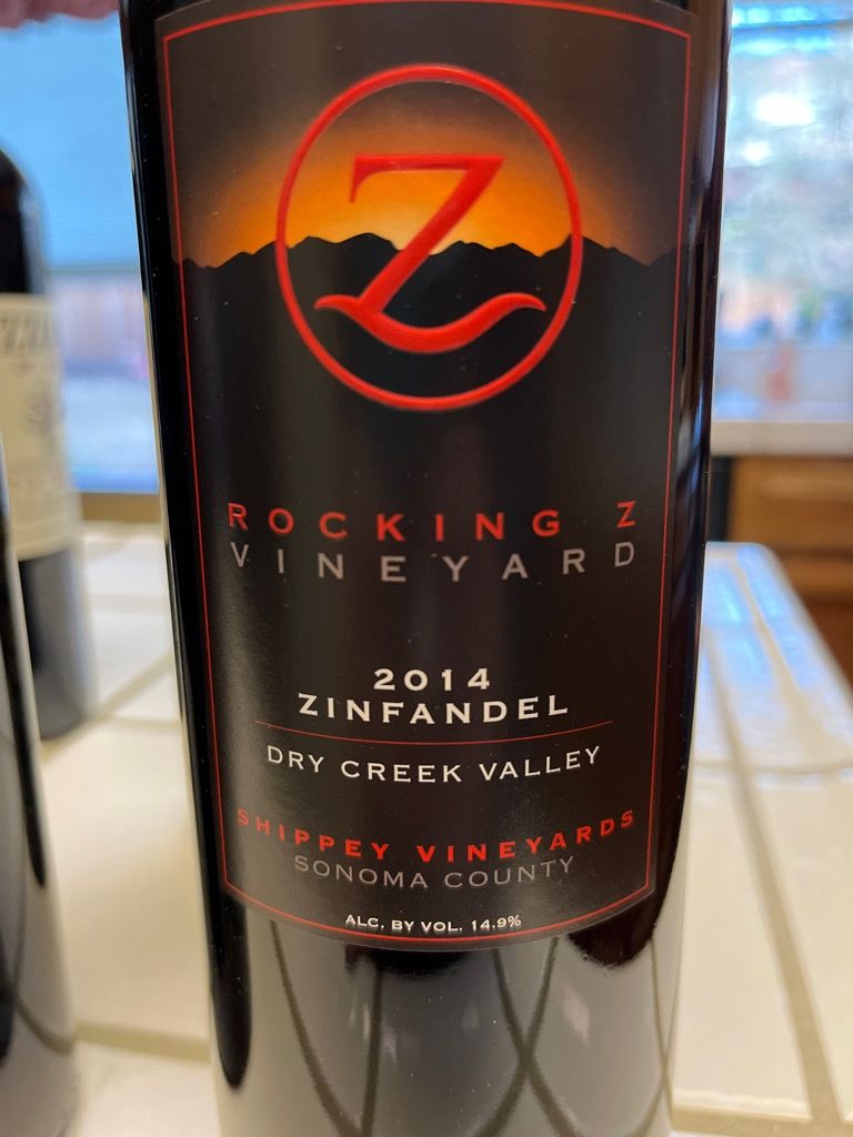 2014 Shippey Vineyards Zinfandel Rocking Z Vineyard, USA, California ...