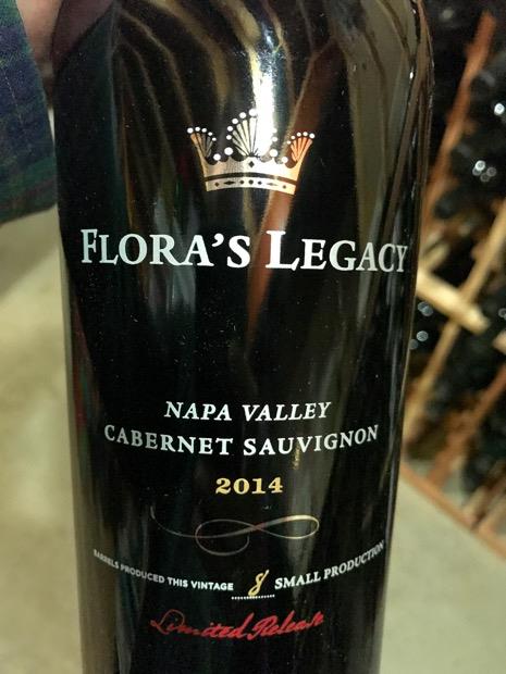 2014 Flora Springs Cabernet Sauvignon Flora's Legacy, USA, California ...