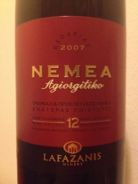 2007 Lafazanis Agiorgitiko, Greece, Peloponnisos, Nemea - CellarTracker