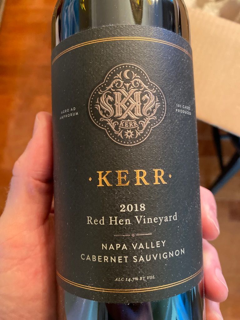2019 Kerr Cellars Cabernet Sauvignon Red Hen Vineyard, USA, California ...