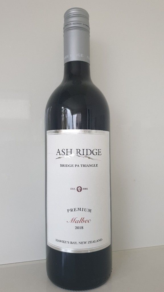 2020 Ash Ridge Malbec Premium Estate, New Zealand, North Island, Hawke ...