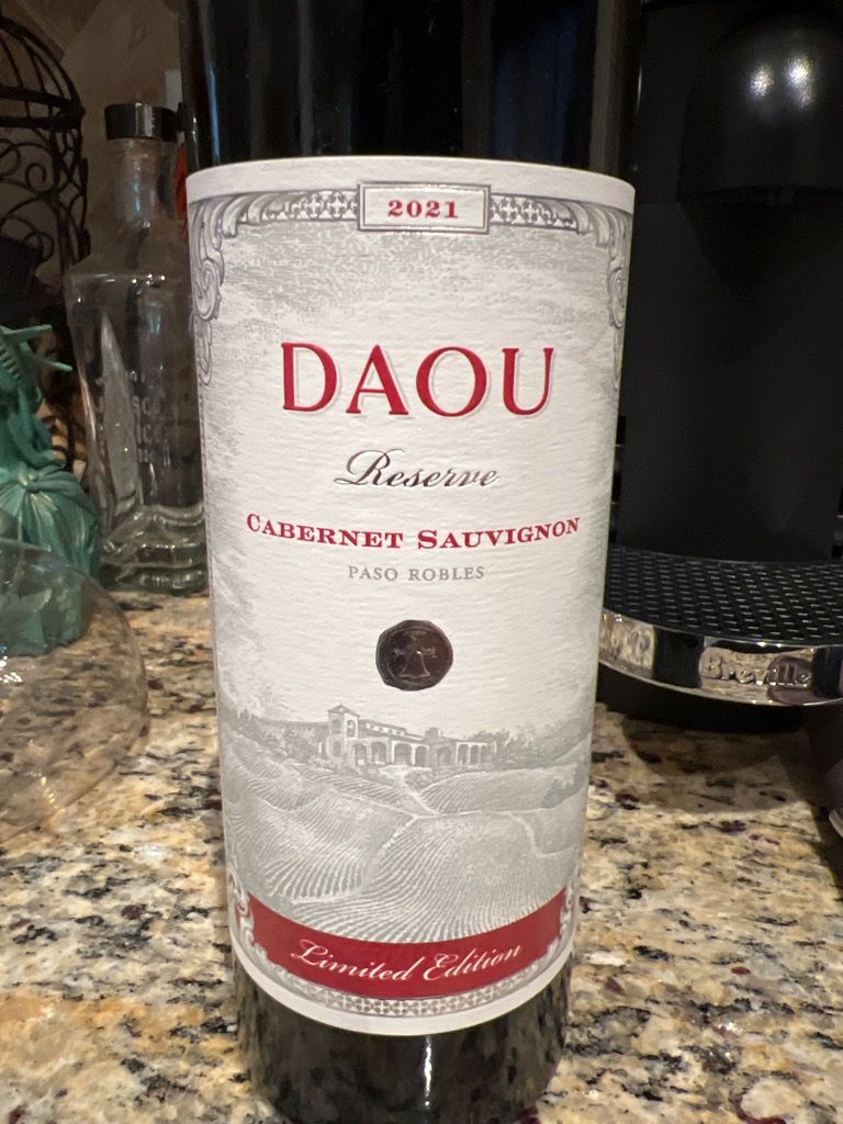 2021 Daou Vineyards Cabernet Sauvignon Reserve Limited Edition, USA ...