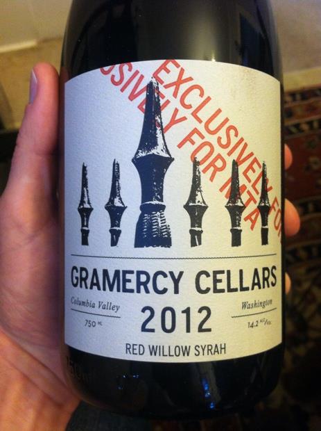 2012 Gramercy Cellars Syrah Red Willow Vineyard, USA, Washington ...