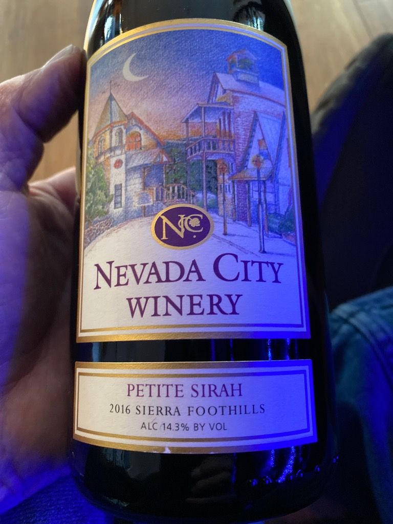 2016 Nevada City Winery Petite Sirah, USA, California, Sierra Foothills, Nevada County ...