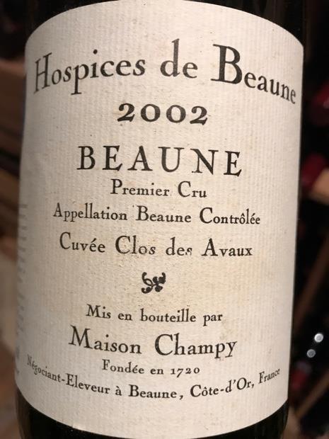 2012 Hospices de Beaune Beaune 1er Cru Cuvée Clos des Avaux Maison ...